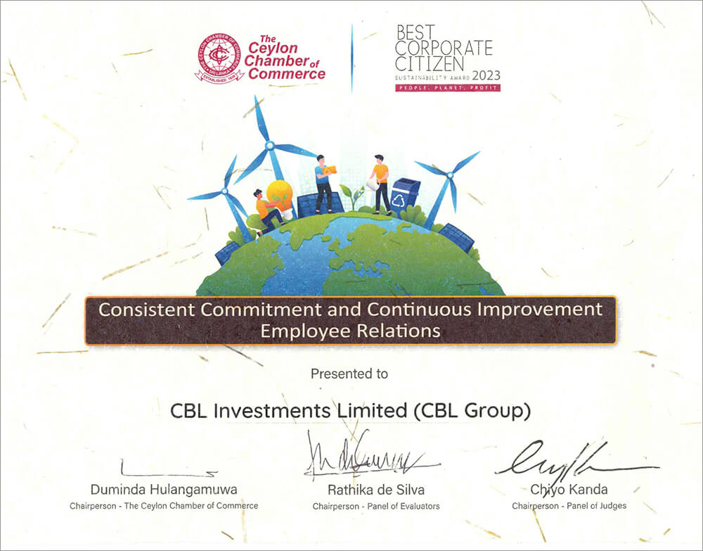 Ceylon Biscuits Limited（CBL）は優良企業市民として、賞を受賞いたしました。 – Ceylon Family 株式会社 ...
